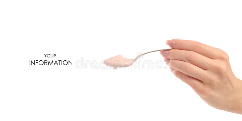 Yogurt in hand stock image. Image of cooking, drop, healthy - 107472919
