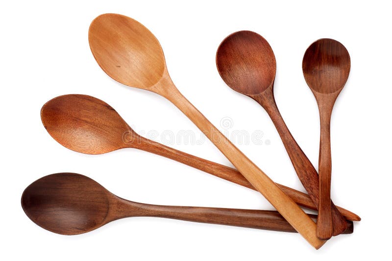 Spoons stock image. Image of household, color, wooden - 39938129