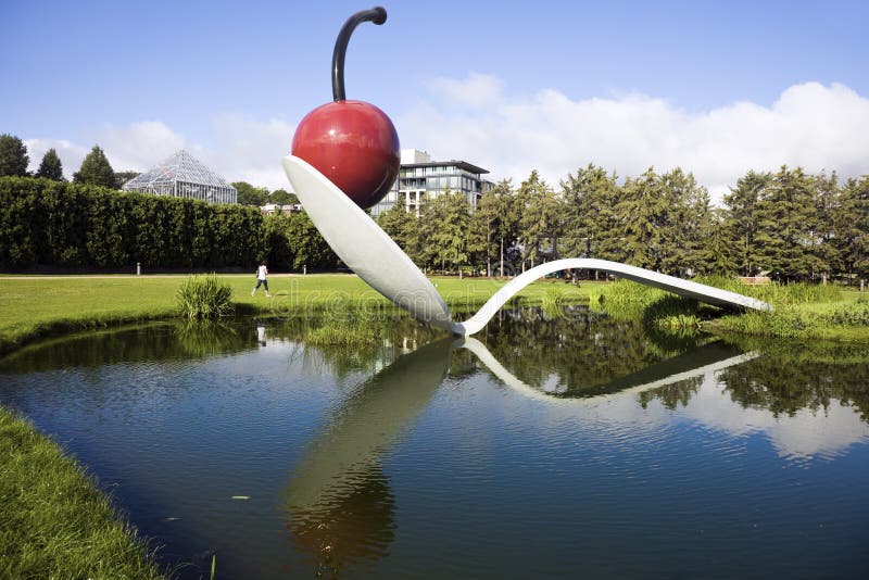 Spoonbridge and Cherry editorial stock photo. Image of oldenburg - 20615148