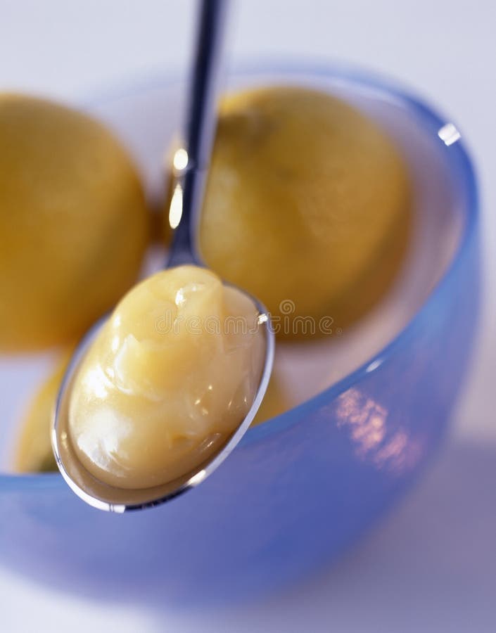 Spoonful of lemon curd stock photo. Image of spoon, cream - 23702508
