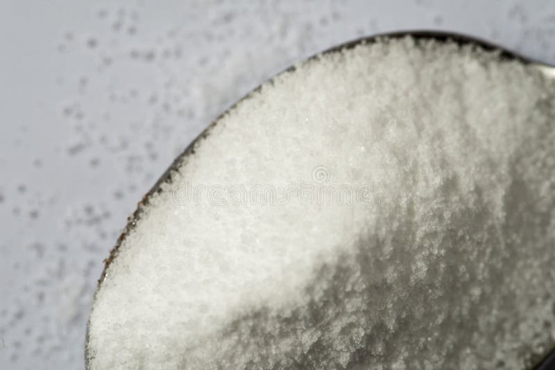 Spoonful of Salt stock image. Image of sodium, condiment - 206795621
