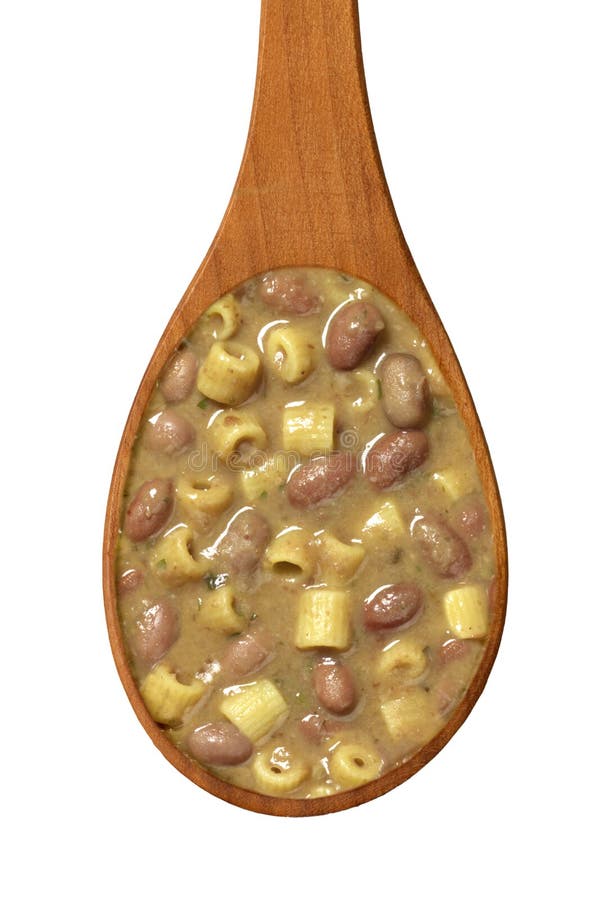 Spoonful of soup stock photo. Image of viands, beans - 18360974