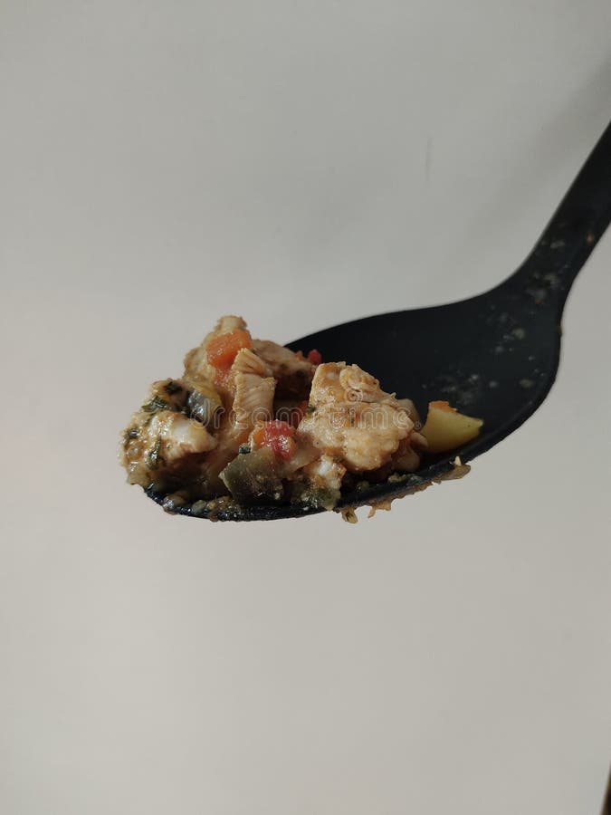 A Spoonful of Stew for Healthy Eating Stock Photo - Image of health ...