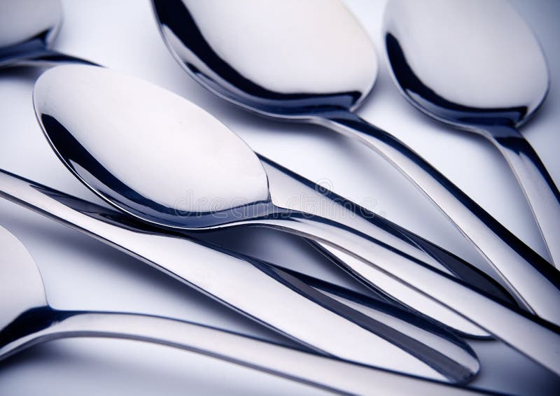 Spoons stock photo. Image of cutlery, detail, horizontal - 29495420