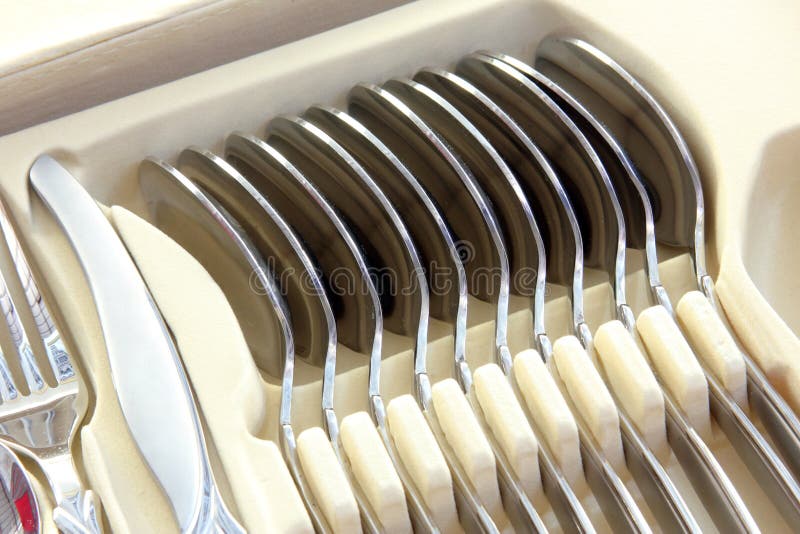 Spoons stock image. Image of knife, knifes, silverware - 67288665