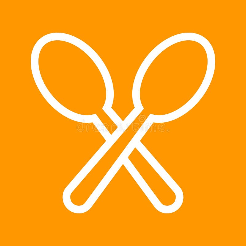 Spoons stock vector. Illustration of cutlery, icon, dinner - 79558989