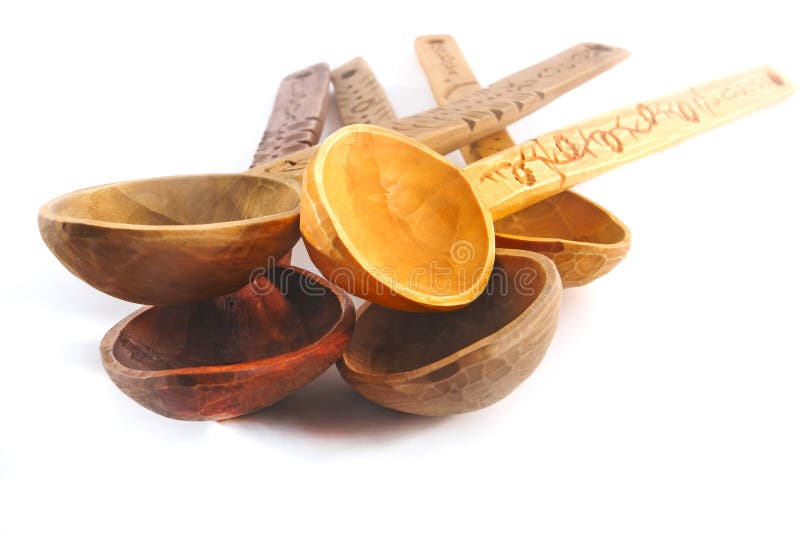 Spoons from a tree stock image. Image of colour, ladle - 27785219