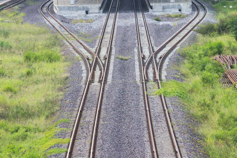 Spoorweg stock foto. Image of spoor, snelheid, lijn, sereniteit - 33941482