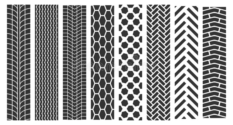 Sporen van banden vector illustratie. Illustration of rubber - 61208124