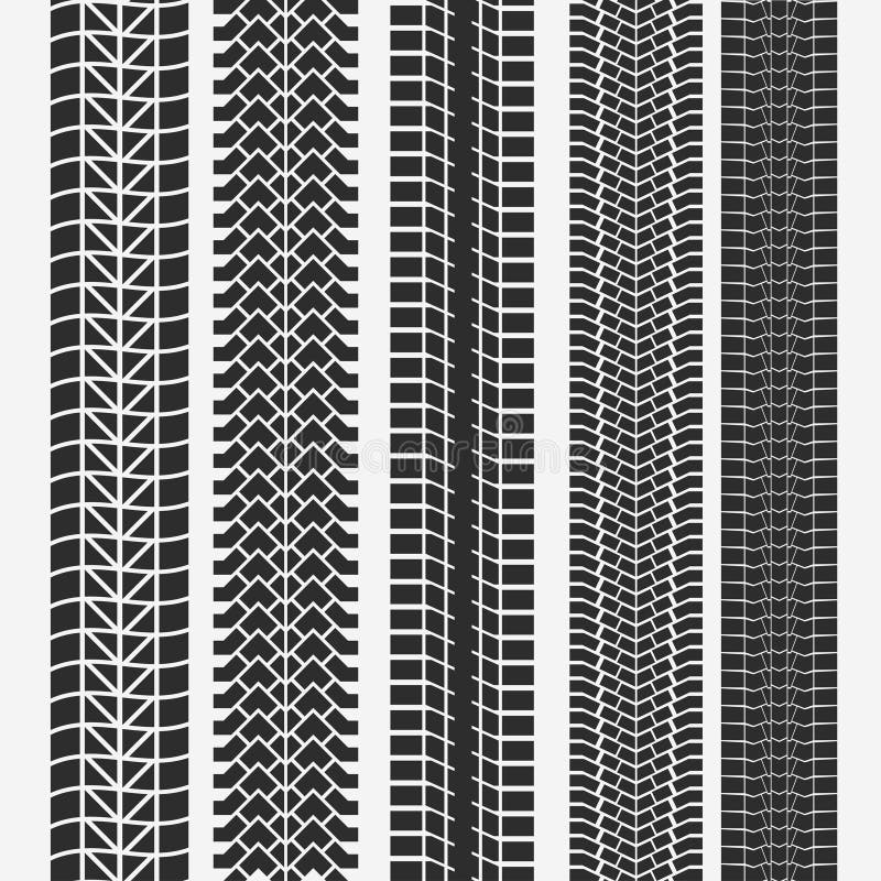 Sporen Van Banden, De Reeks Van Het Bandspoor Vector Vector Illustratie ...