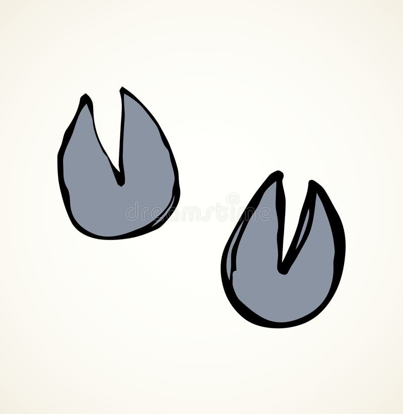 Sporen Van Hoeven Vector Tekening Vector Illustratie - Illustration of ...