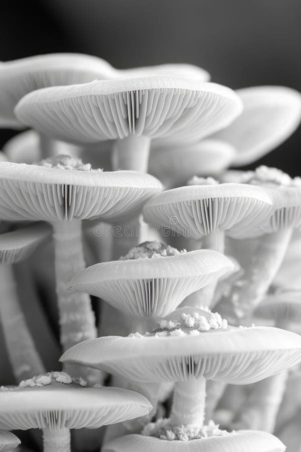 Spores of Fungi Under a Microscope, Showcasing Their Intricate Cellular ...