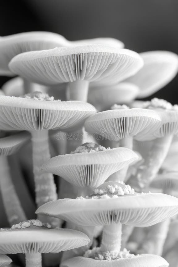 Spores of Fungi Under a Microscope, Showcasing Their Intricate Cellular ...