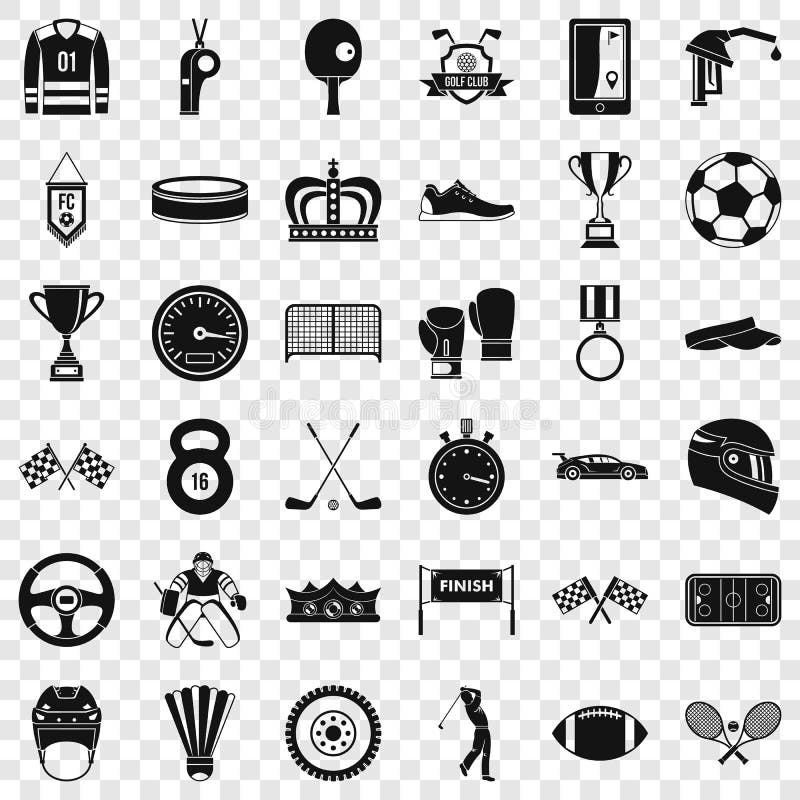 Sport Achievement Icons Set, Simple Style Stock Vector - Illustration ...