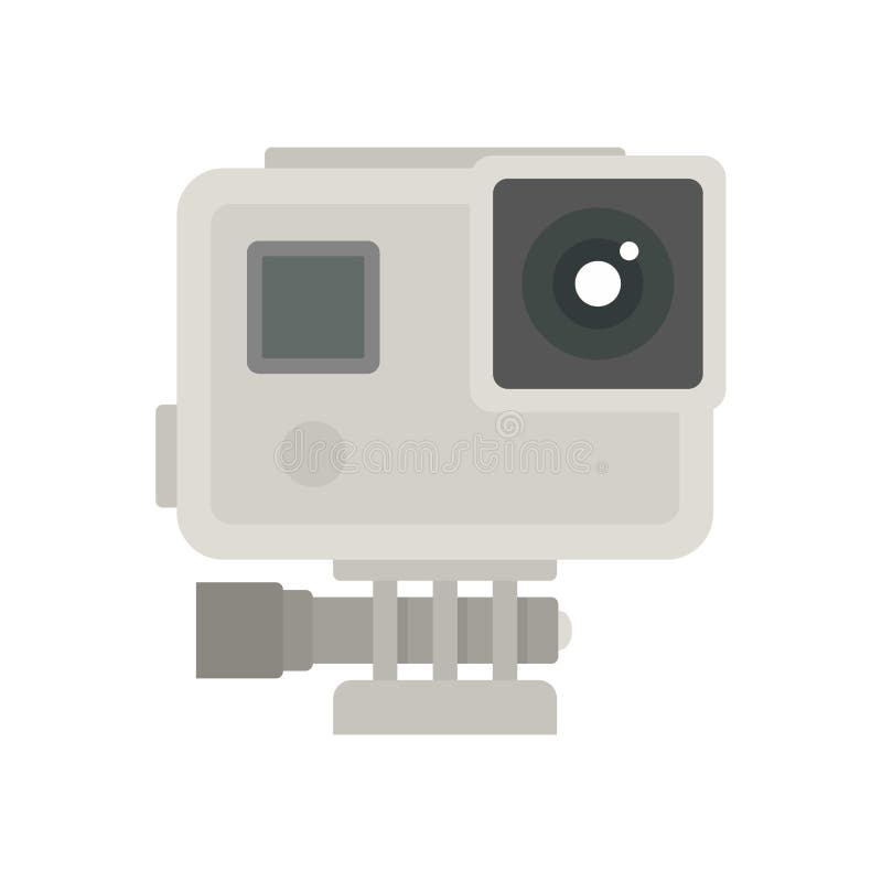Sport Action Camera Icon Flat Isolated Vector Stock Vector ...