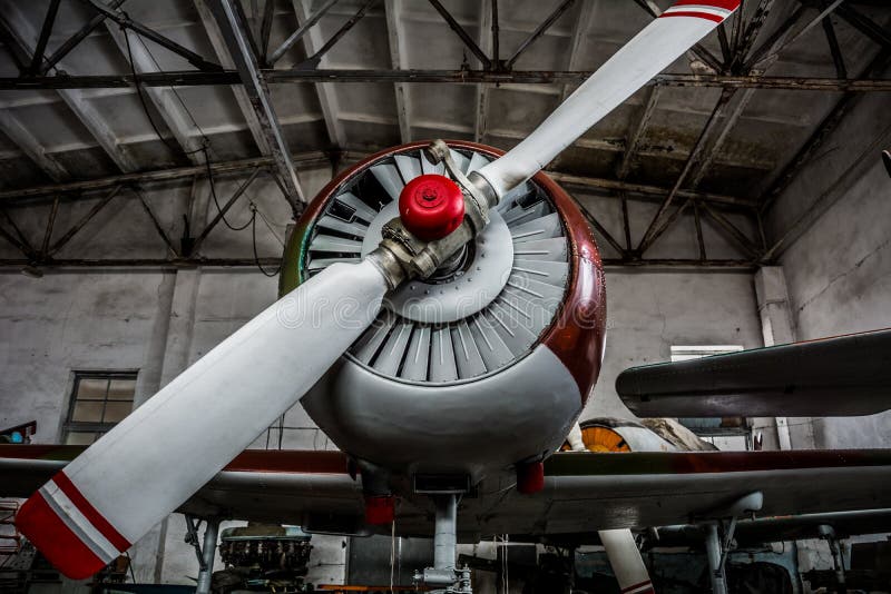 Sport airplane propeller stock photo. Image of detail - 88889878