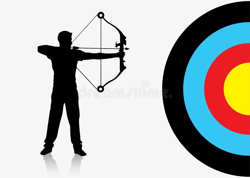 Archery background stock vector. Illustration of recreation - 28019000