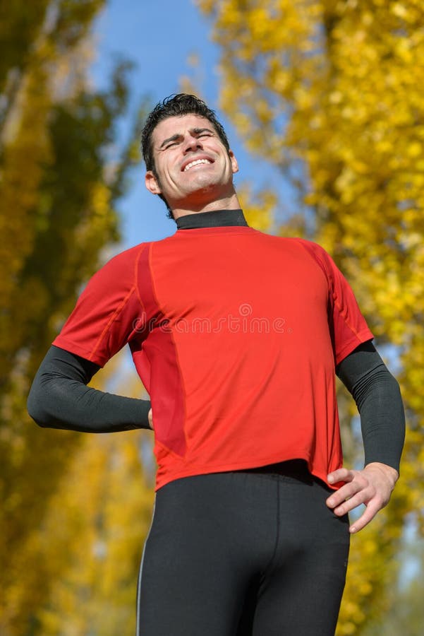 Sport back injury stock image. Image of gesturing, cramp - 27820165