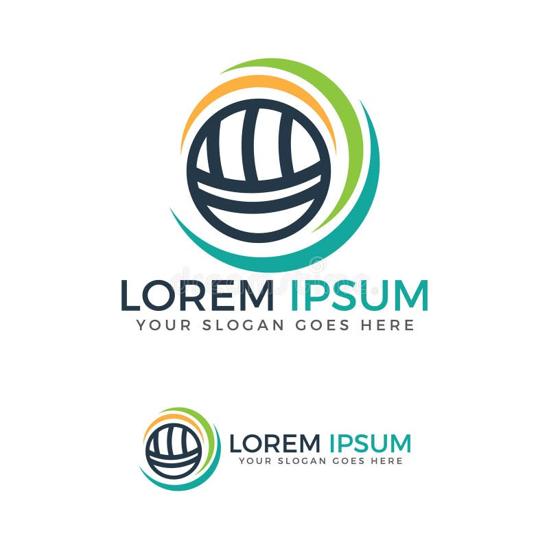 Sport ball logo design. stock illustration. Illustration of branding ...