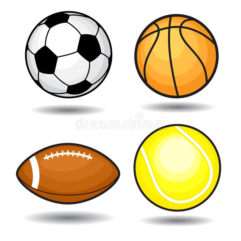 Multiple Sports Balls stock vector. Illustration of game - 8915443