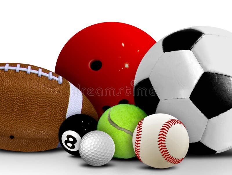 Balls in sport 3 stock photo. Image of badminton, hockey - 22802520
