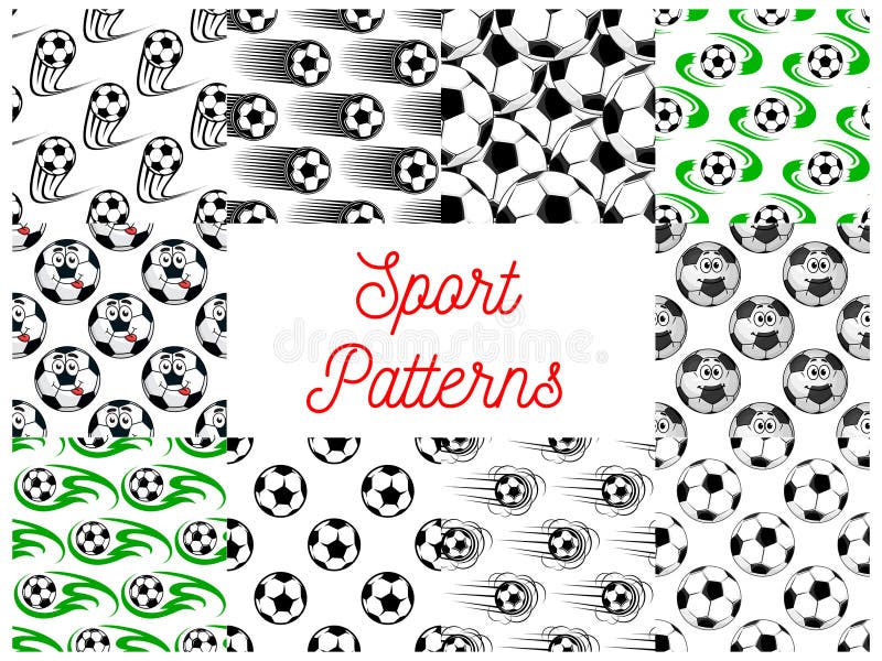 Sport Seamless Pattern with Sketch Game Balls Stock Vector ...