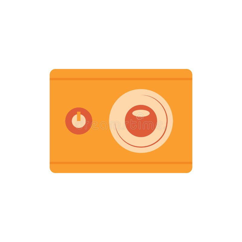 Sport camera icon stock vector. Illustration of recorder - 191785370