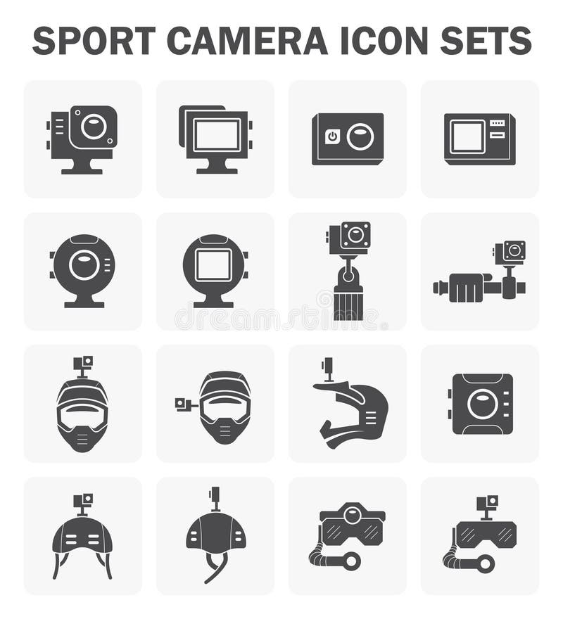 Sport camera icons stock vector. Illustration of equipment - 96589583