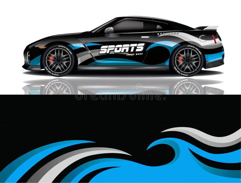 Sport Car Decal Wrap Design Vector Eps 10 Stock Illustration ...