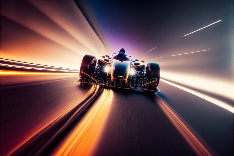 Sport Car High Speed Motion. Generative AI Stock Illustration ...