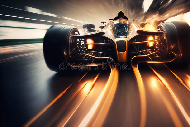 Sport Car High Speed Motion. Generative AI Stock Illustration ...