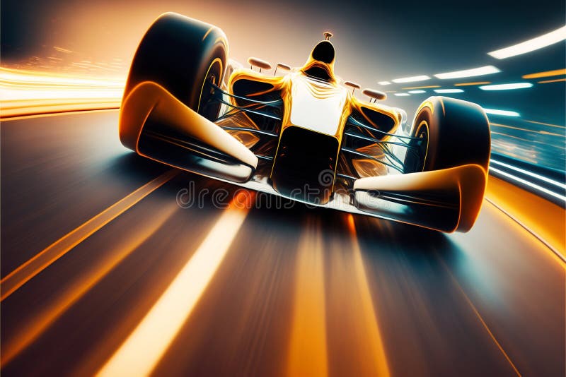 Sport Car High Speed Motion. Generative AI Stock Illustration ...