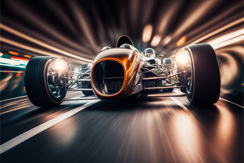Sport Car High Speed Motion. Generative AI Stock Illustration ...