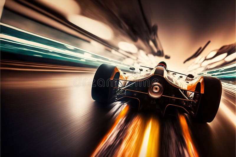 Sport Car High Speed Motion. Generative AI Stock Illustration ...