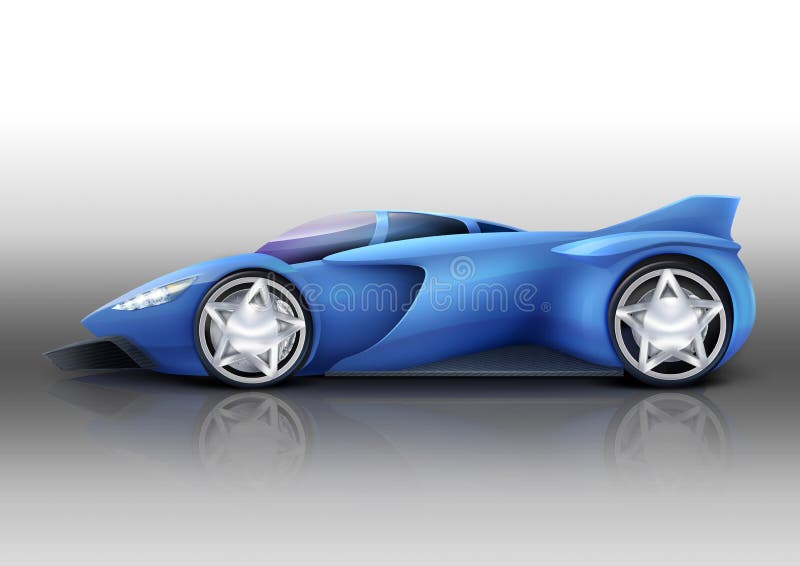 Concept sport car stock illustration. Illustration of keywords - 55998948