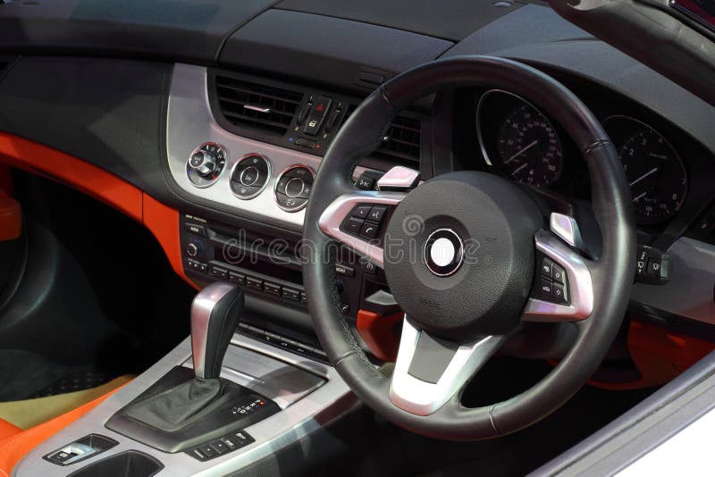Tuned sport car interior stock image. Image of interior - 4993419
