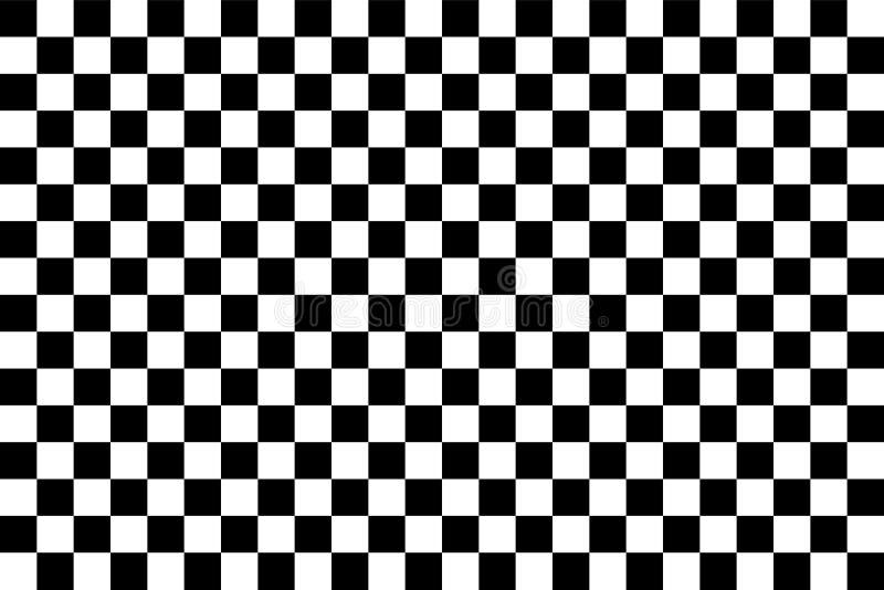Sport Car Race Pattern. Chess Black White Seamless Background Stock ...