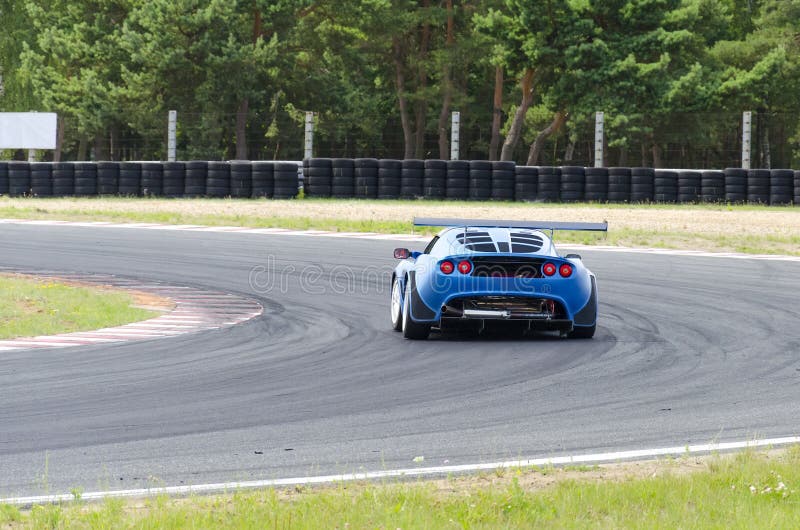 Sport car on racetrack stock photo. Image of race, racecar - 58671314