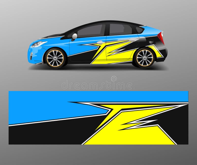 Sport Car Racing Wrap Design. Vector Design Template Design Vector ...