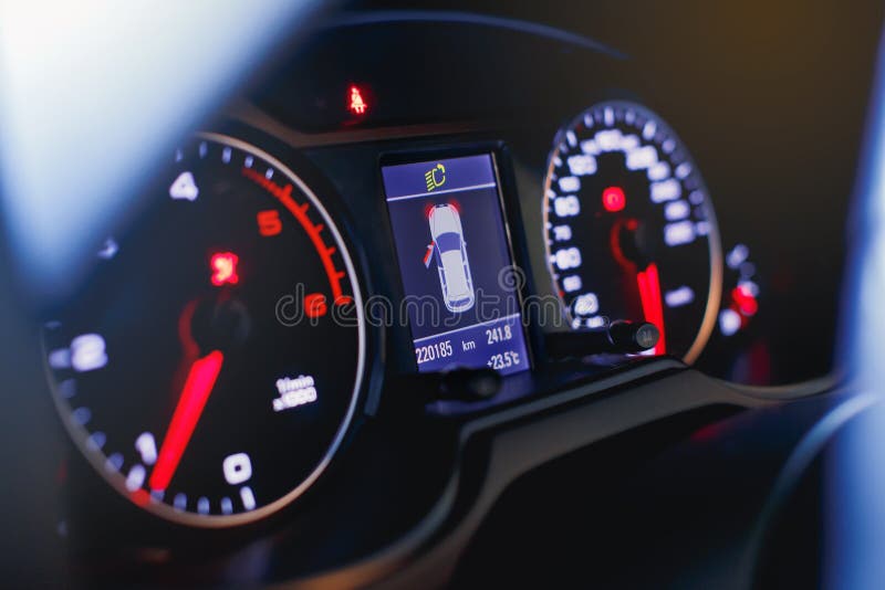 Sport Car Speedometer and Fuel Indicator. Close Up View Stock Image ... Sport Car Speedometer and Fuel Indicator. Close Up View Stock Image ...