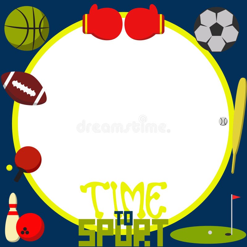 Sport Circle Background Vector Stock Vector - Illustration of diagram ...