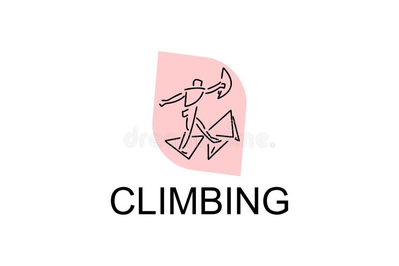 Sport Climbing Sport Vector Line Icon. Practice Climbing Stock Vector ...