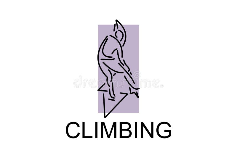 Sport Climbing Sport Vector Line Icon. Practice Climbing Stock Vector ...