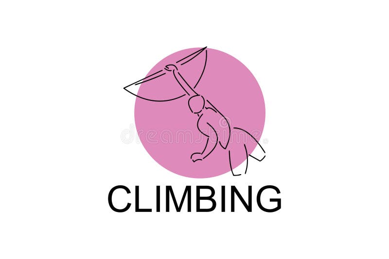 Sport Climbing Sport Vector Line Icon. Practice Climbing Stock Vector ...