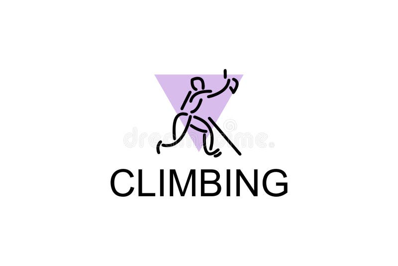 Sport Climbing Sport Vector Line Icon. Practice Climbing Stock Vector ...
