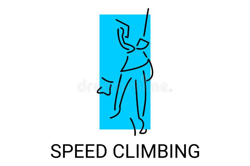 Sport Climbing Sport Vector Line Icon. Practice Climbing Stock ...