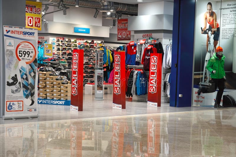 Sport clothing store editorial photography. Image of architecture ...