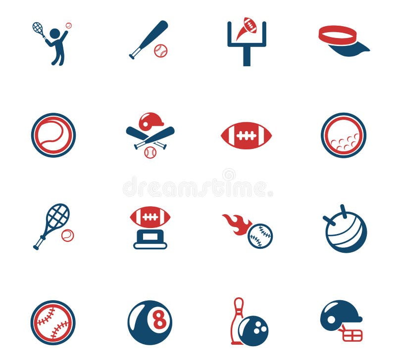Sport color icon set stock illustration. Illustration of goal - 121842044