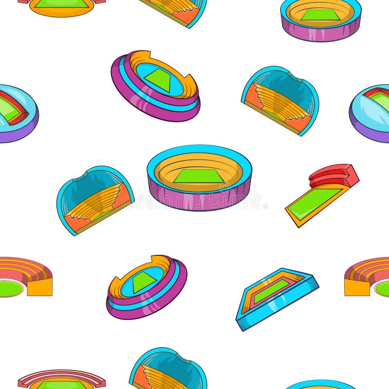 Sport Complex Pattern Cartoon Style Stock Illustrations – 8 Sport ...