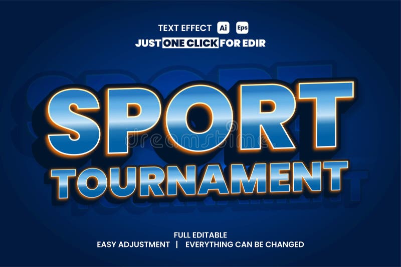 Sport Day Event Vector Text Effect Editable Stock Vector - Illustration ...